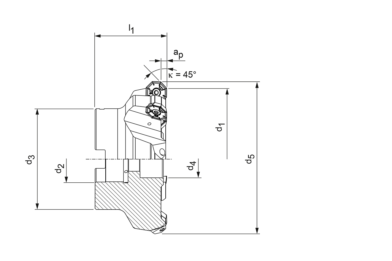 31002132 | NeoMill®-8-Face | MAPAL Shop