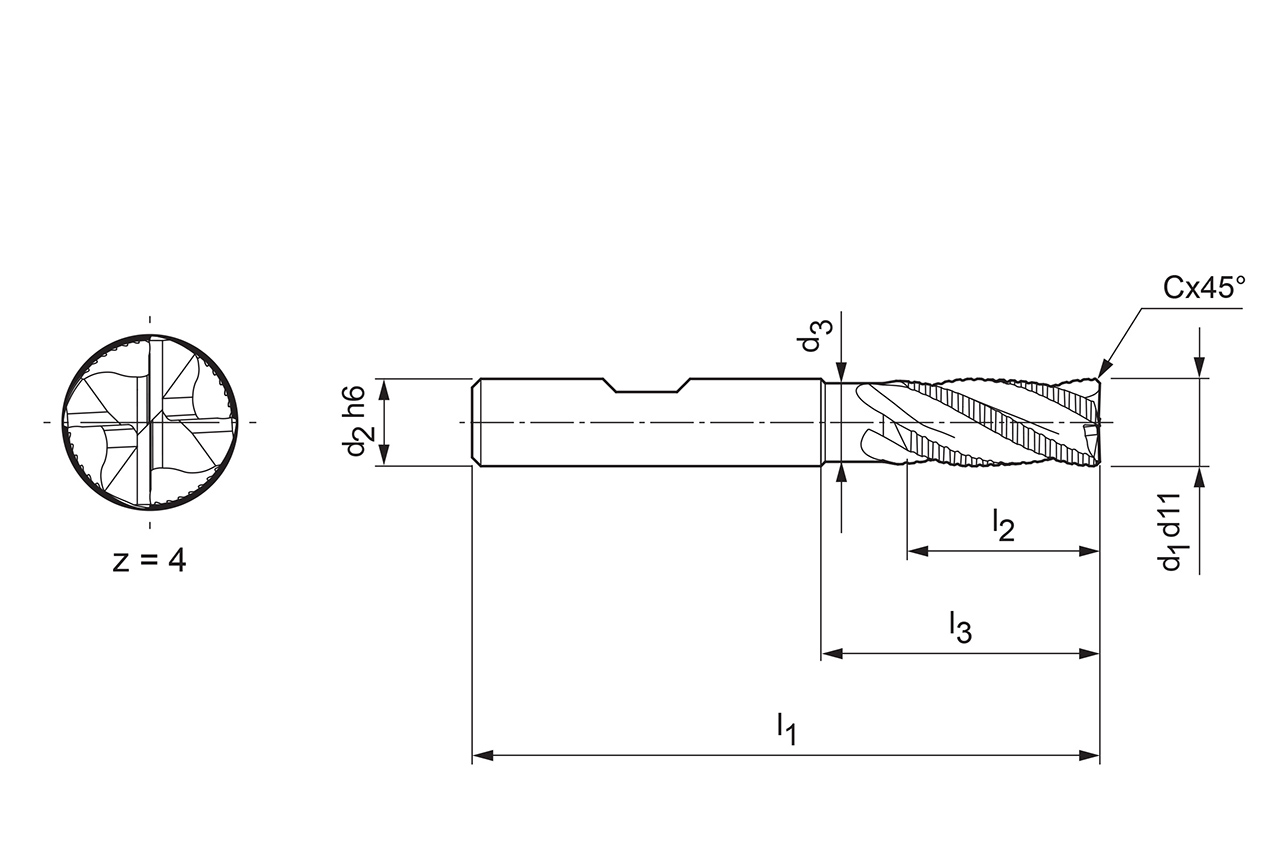 30653405 | OptiMill®-Uni-HPC-Rough | MAPAL Shop